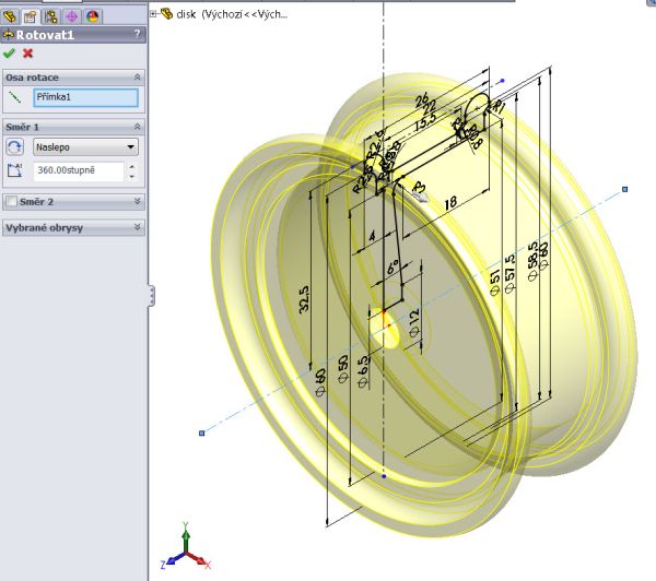 Ráfek kola - MůjSolidworks.cz
