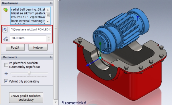 Rozložený pohled sestavy - MůjSolidworks.cz