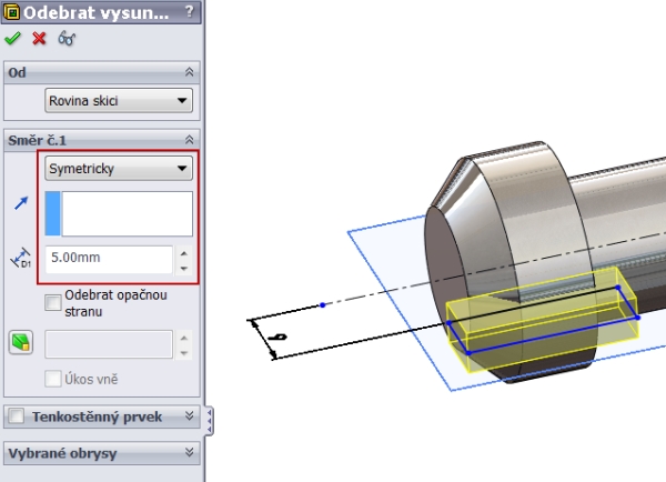 Klikový mechanizmus: Ojniční šroub a matice - MůjSolidworks.cz