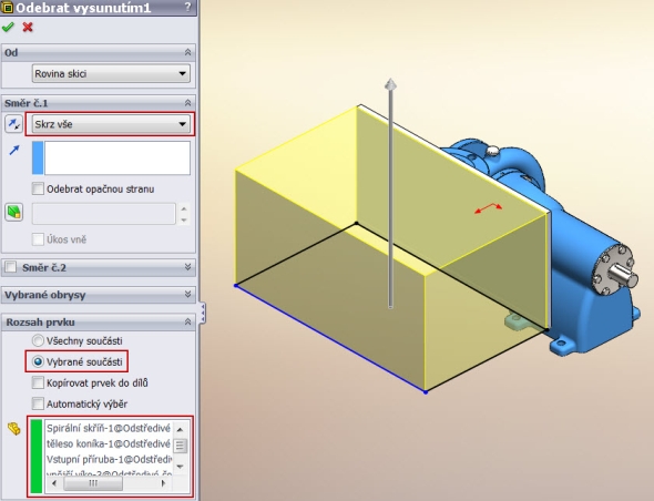 Dynamický řez v pohybové studii - MůjSolidworks.cz
