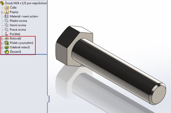 Základní druhy šroubových spojů a jejich zobrazení na výkrese ...