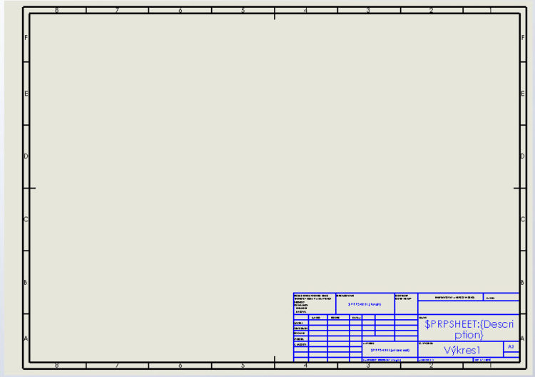 Jak vytvořit a uložit vlastní formát listu | MůjSolidworks.cz