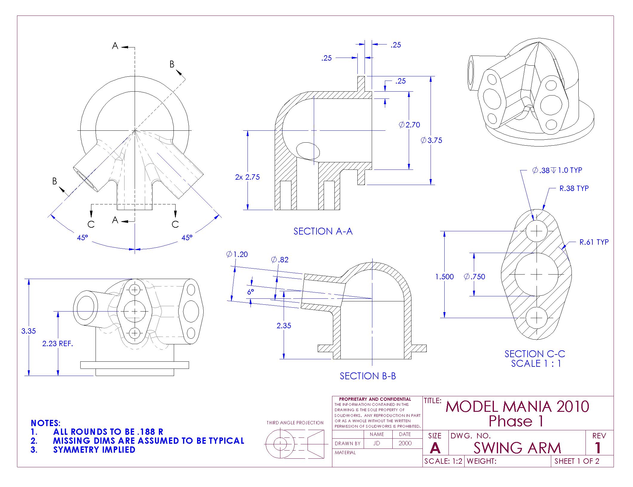Téma: tečna ve skice a vysunutí křivky - MůjSolidworks.cz
